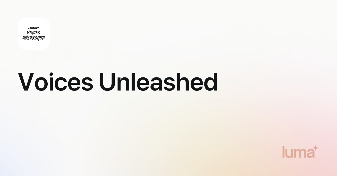 Voices Unleashed · Events Calendar