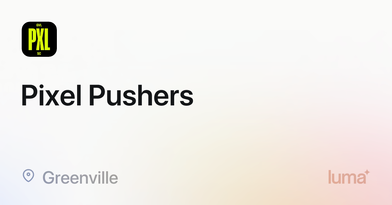 Pixel Pushers · Events Calendar