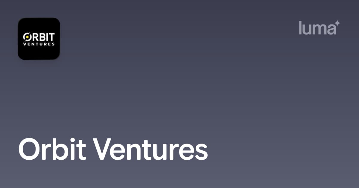 Orbit Ventures · Events Calendar